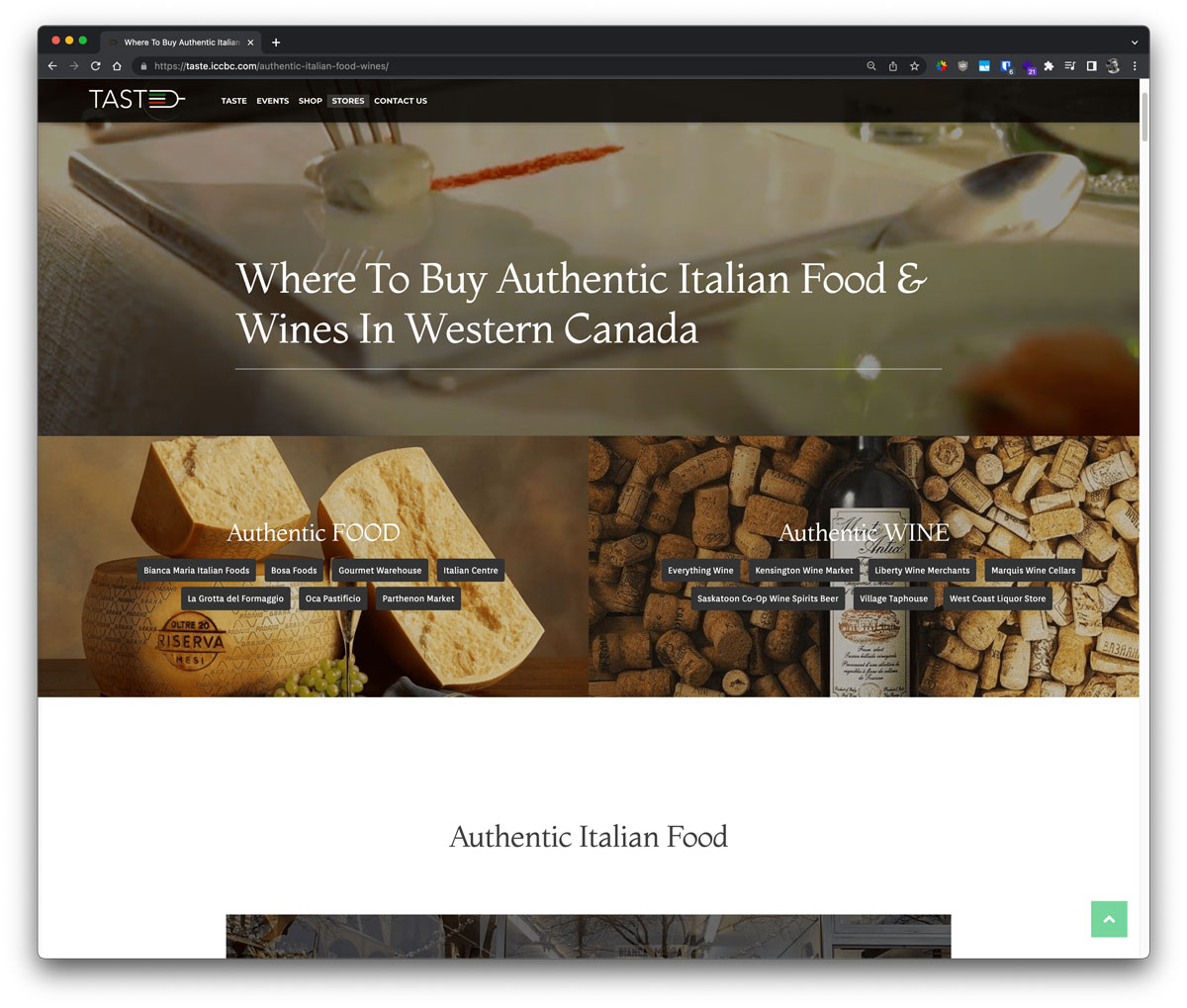 Italian Chamber of Commerce in Canada West